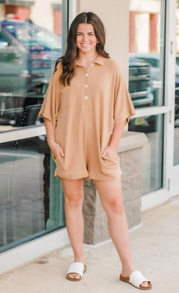 Fan Girl Fall Romper - Allure Clothing Boutique