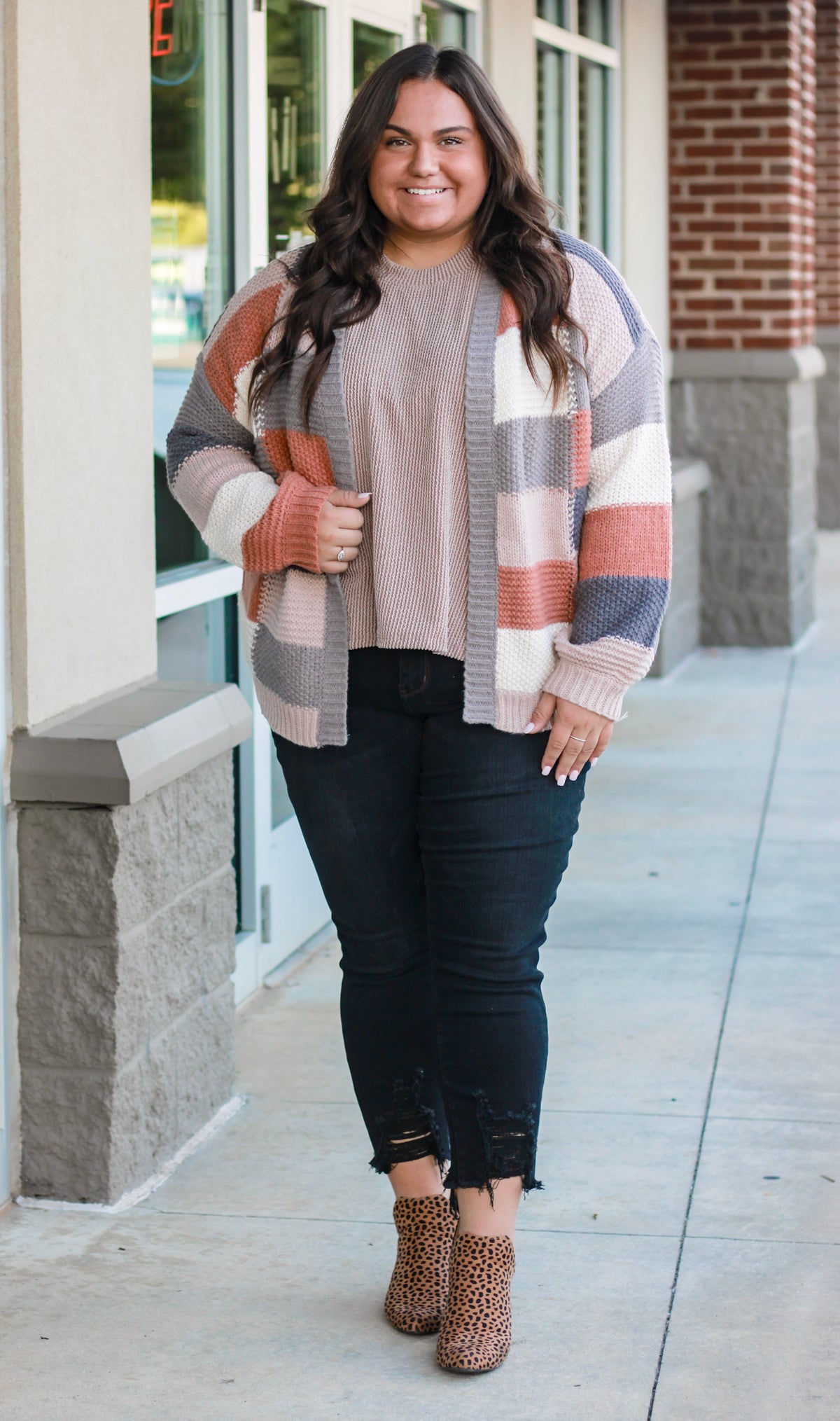 Checked Into Fall Sweater Cardigan - Allure Clothing Boutique