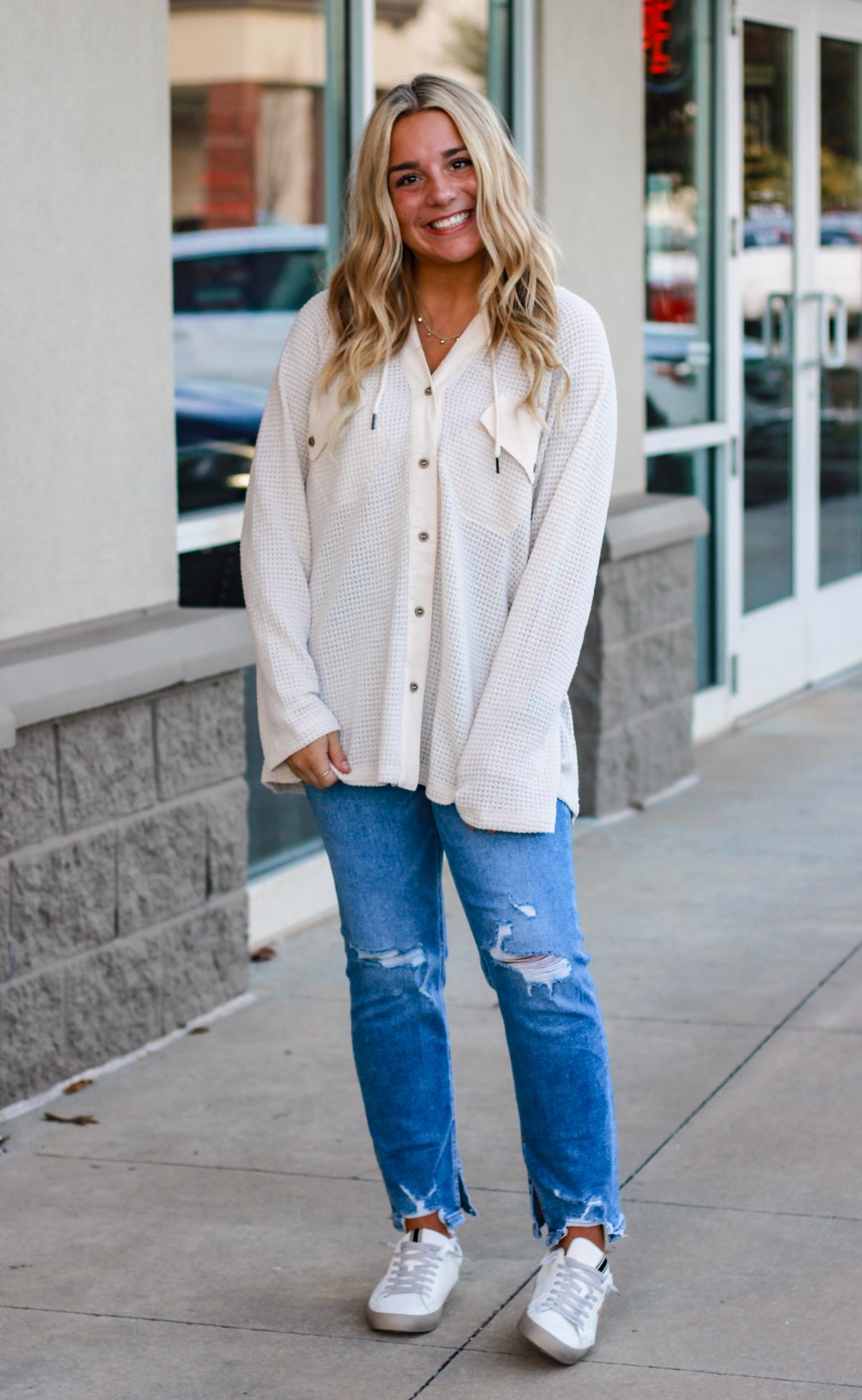 Happy Hayride Top in Cream - Allure Clothing Boutique