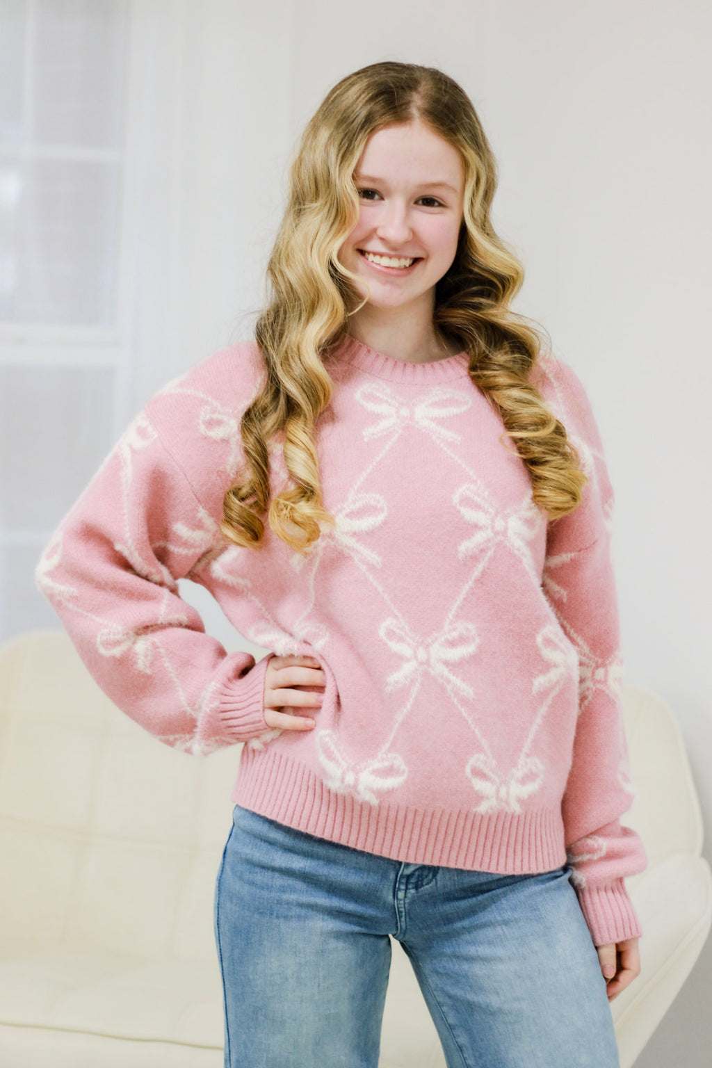 Delicate Beauty Sweater in Ballerina Pink – Allure Clothing Boutique