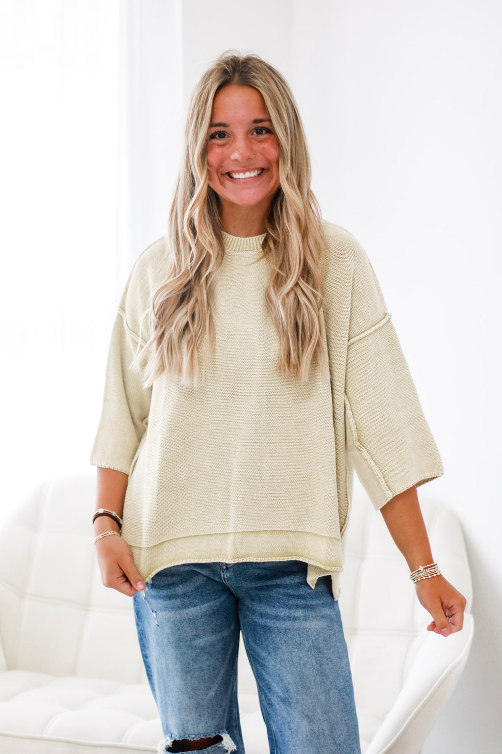 Keeping It Simple Matcha Top – Allure Clothing Boutique