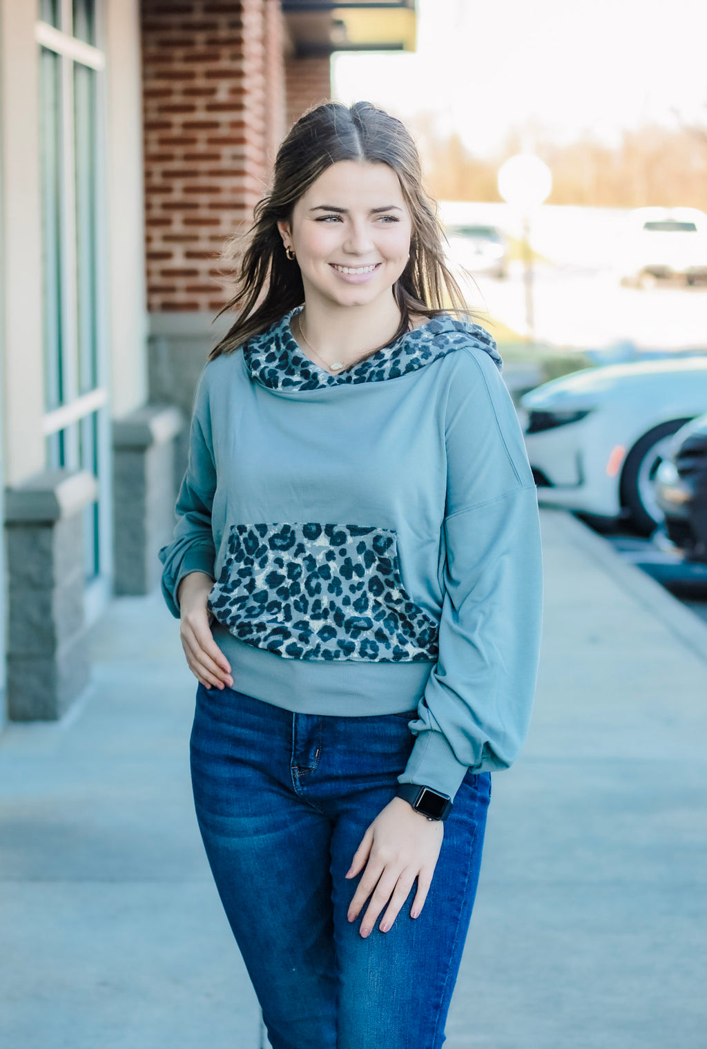 Something Wild Hoodie in Grey – Allure Clothing Boutique