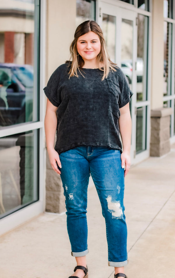 Blank Slate Mineral Wash Tee - Allure Clothing Boutique