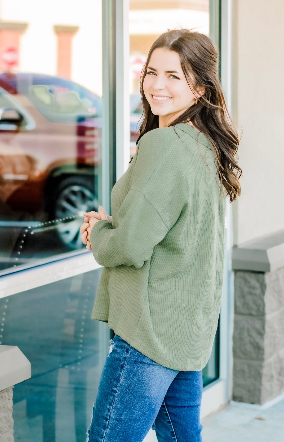 All Day Long in Lt. Olive - Allure Clothing Boutique