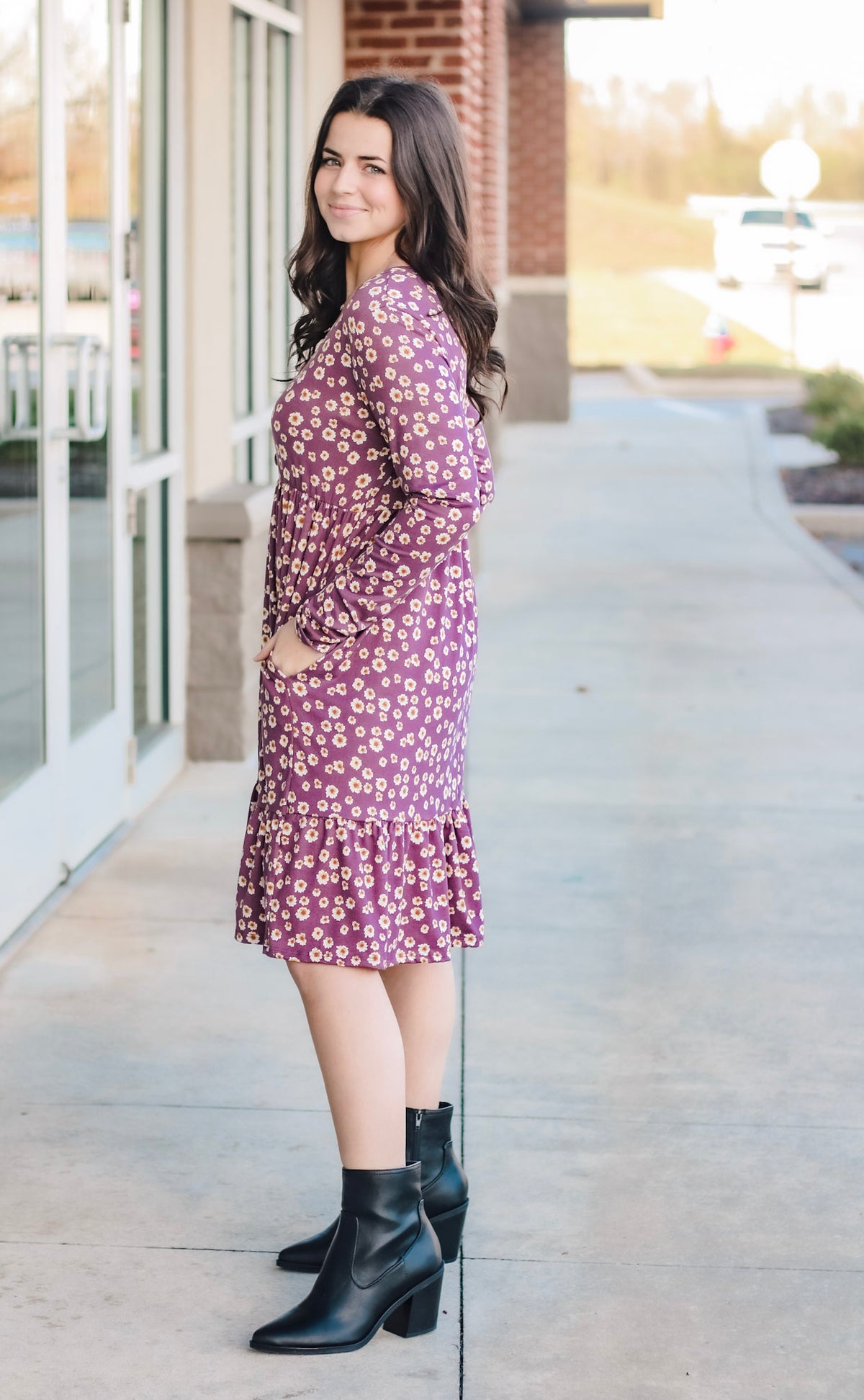 Ditzy Floral Dress - Allure Clothing Boutique