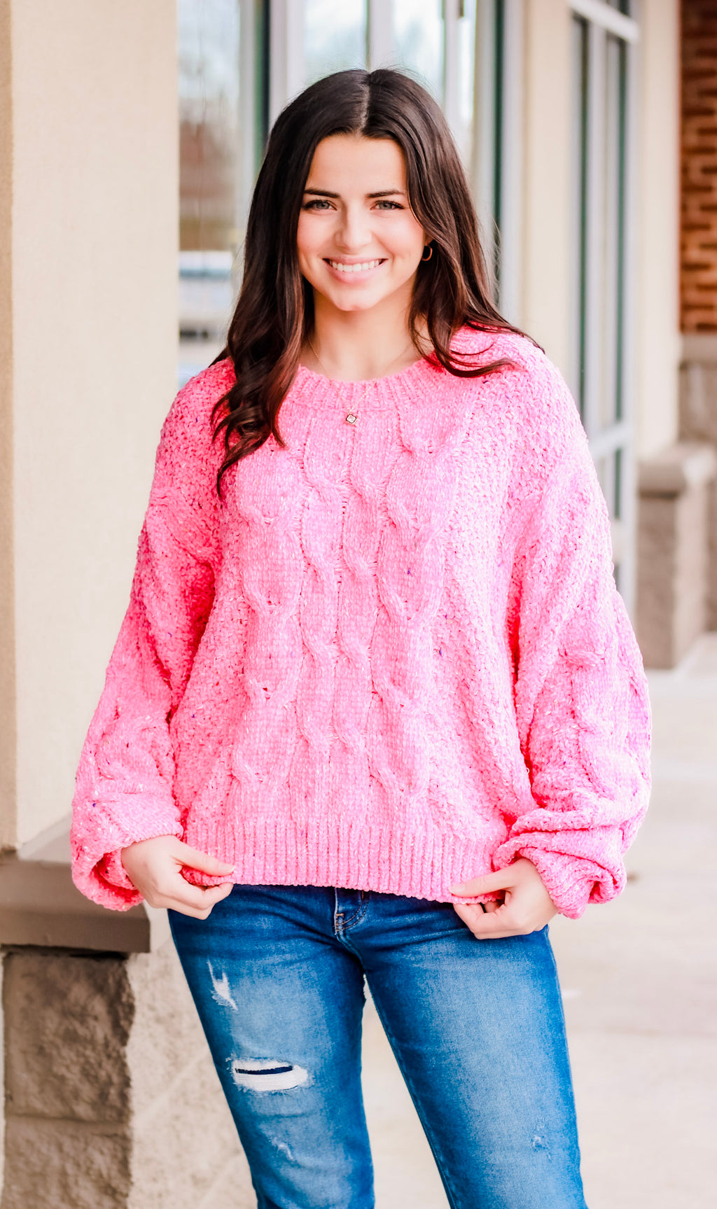 Such a Sweetheart Pink Sweater – Allure Clothing Boutique